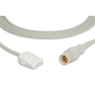 China Gray Schiller SpO2 Extension Cable 2.4m 8ft 8 Pin Connector for sale