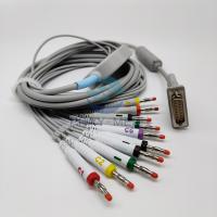 China Mortara ELI 250 ELI 250C ELI 350 EKG Cable 15 PIN 3.6m 10 Lead for sale