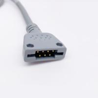 China Beneware CT 08 TPU 1.1m ECG Holter Cable Individual Pack 7 Pin Snap for sale