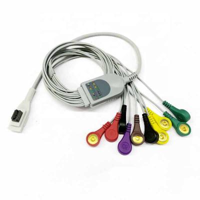 China GE Marquette 10 Lead Holter Cable Rozinn E9002TK E9002TL E9002TP for sale