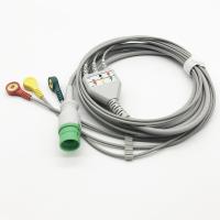 China Round 13 Pin Connector 3.6m 3 Lead ECG Cable For Mediana D500 for sale