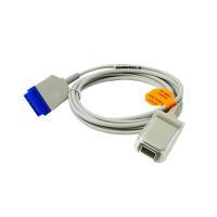 China OXY ES3 2.4m 11 Pin Spo2 Extension Cable Single Keyed GE Connector for sale