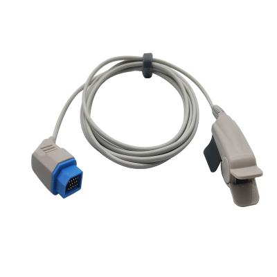 China 14 Pin 3m Nihon Kohden Spo2 Adult Clip NHNK3014 Sensor TPU Jacket for sale