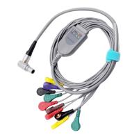 China GE CM3000 10 Pin 10 Lead ECG Holter Cable 0.9m Snap Connector for sale
