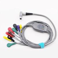 China GE CM3000 10 Pin 10 Lead ECG Holter Cable 0.9m Snap Connector for sale