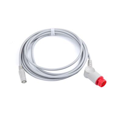 China Mindray IBP Transducer Adaptor Cable TPU Material 3.6M Length For T5 / T8 Connector for sale