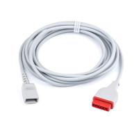 China Utah Transducer Side Blood Pressure Cable 11 Pin With Red Connector for sale