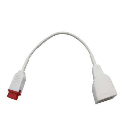 China Dual GE Marqutte / Bd Ibp Transducer 11 Pin To 11 Pin 20cm Length for sale