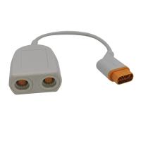 China Drager Dual Blood Pressure Transducer Cable , 16 Pin IBP Transducer Cable for sale