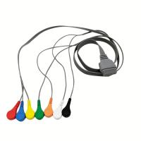 China 16 Pin Connector ECG Patient Cable TPU Material Edan 5/7 /10Lead For SE-2012 / SE-2003 for sale