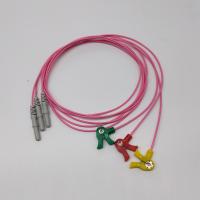 China No Sterile 10 leads Gray Din Type Neonate Ecg Cable 3 ft TPU Jacket for sale