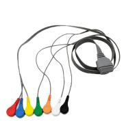 China Edan SE-2003 / SE-2012 7lead / 10lead holter recorder ecg cable and leads for sale