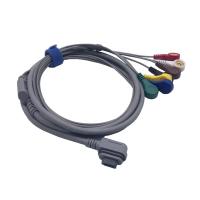 China 5/7 lead snap ECG GE SEER holter cable with snap ,IEC 2.5m Grey Color 2008594-001/2008594-002/2008594-004 for sale