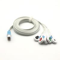 China Disposable Radiolucent ECG Lead Wires 5 Lead Clip Compatible Covidien for sale