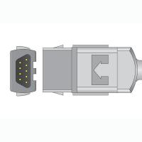 China Datex Ohmeda TS-M3 TruSat Spo2 Adapter Cable 2.4m Length DB9 Pin Female Side for sale