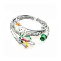 China 4.0mm Diameter Spacelabs Ecg Cable , 3/5Lead 17pin Ecg Cable With Lead Wire for sale
