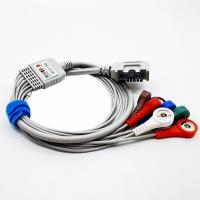 China North East 7 Lead Holter Cables With Snap End 0.9m TPU Jacket for sale