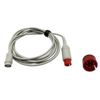 China Round Invasive Blood Pressure Cable Mindray 6pin To 4pin IBP Adapter Cable for sale