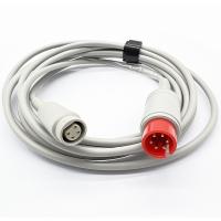 China Round Invasive Blood Pressure Cable Mindray 6pin To 4pin IBP Adapter Cable for sale