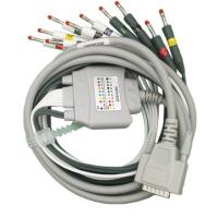 China Zoncare 10 Lead EKG Cable Grey With Banana 4.0mm DB 36pin Connector for sale