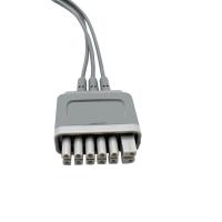 China Mindray TM60 / 80 ECG Telemetry Lead Wires EY6511B Grey TPU 0.9m for sale