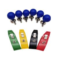 China Plastic Copper ECG Lead Clips Banana 4.0MM DIN 3.0MM 10pcs / Set for sale
