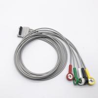 China TPU Jacket BTL-08 5 Lead Holter Ecg Cable 102cm For 12 Channel for sale