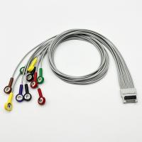 China 1.1m 5 or 10 Lead AHA ECG Patient Cable For H600 3 Channel 0.9m for sale