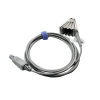 China Edan Adult Spo2 Sensor 6pin Connector 60 Degree 3m TPU Jacket Cable for sale