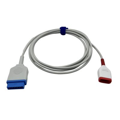 China 4085 GE RD Rainbow SET SpO2 Adapter Cable 11pin Dual Keyed GE Connector for sale