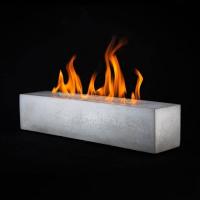 China 18 X 4 X 4 Inches Rectangular Table Top Fire Pit Outdoor Indoor Portable Concrete for sale