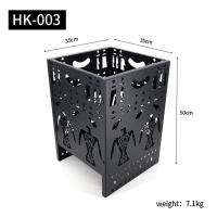 China Flat Pack Smoke Free Fire Pits Collapsible Outdoor Corten Steel for sale