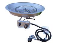 China Rectangle 400x400mm Gas Propane Fire Pit Burner System With Covers for sale