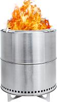 China COOZOOM 15'' Portable Smokeless Fire Pit With Stand Stainless Steel Bonfire Stove for sale