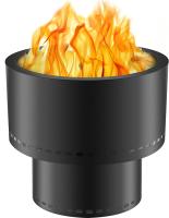 China Black Stainless Steel Flame Genie Portable Wood Pellet Camping Stove Smoke Free for sale