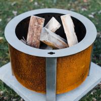 China 60cm x 35cm Smokeless Round Fire Pits For Outdoor And Gardern for sale