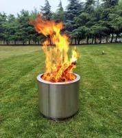 China Stainless Steel Natural Wood Burning Portable Smokeless Fire Pit For BBQ for sale