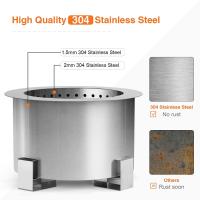 China Outdoor Heating Wood Burning Portable Smokeless Fire Pit Outdoor Backyard Garden for sale