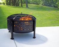 China 30 Inch 26.4 Pounds Portable Charcoal Fire Pit Outdoor Warming Bbq for sale