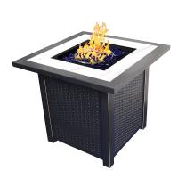 China 30 Inch Outdoor Gas Barbecue Fire Pit With 50,000 BTU Adjustable Flame for sale