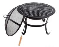 China 22 Inch Barbecue Portable Fire Pit For Camping Patio Backyard Garden for sale