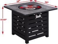 China 32'' Outdoor Natural Gas Firepit for sale