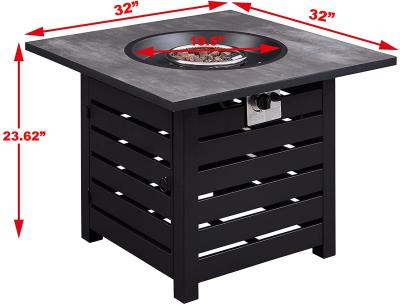 China 32'' Outdoor Natural Gas Firepit for sale