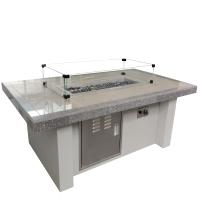 China 50,000BTU Auto-Ignition Propane Outdoor Natural Gas Firepit Rectangular Garden for sale