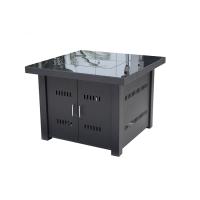 China 50000 BTU Outdoor Propane Gas Square Fire Pit  For Backyard Weather Cover for sale