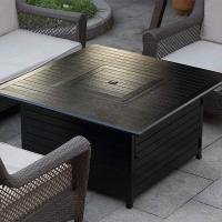 China 50,000 BTU Auto-Ignition Square Propane Fire Pit For Courtyard Balcony Garden for sale
