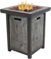 China Outdoor Propane 53.8 Pounds Gas Square Fire Pit For Patio Or Garden - 25 Inches Tall for sale