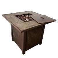 China Outdoor Propane 50,000 BTU Square Gas Fire Pit For Patio Garden Backyard for sale