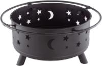 China Wood Burning Charcoal Heating Stove 30 inch Round Star and Moon Firepit for sale