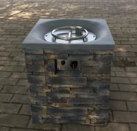 China Brazier Outdoor Garden Propane Gas Fire Pit Slate Rock Liquefied Petroleum Camping for sale